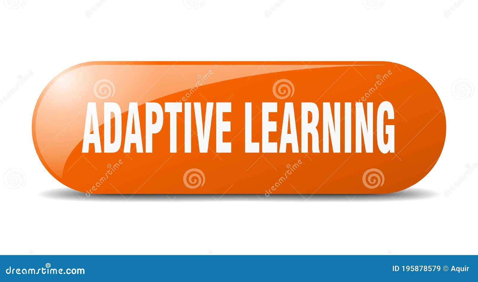 Adaptive Learning Button. Adaptive Learning Sign. Key. Push Button ...