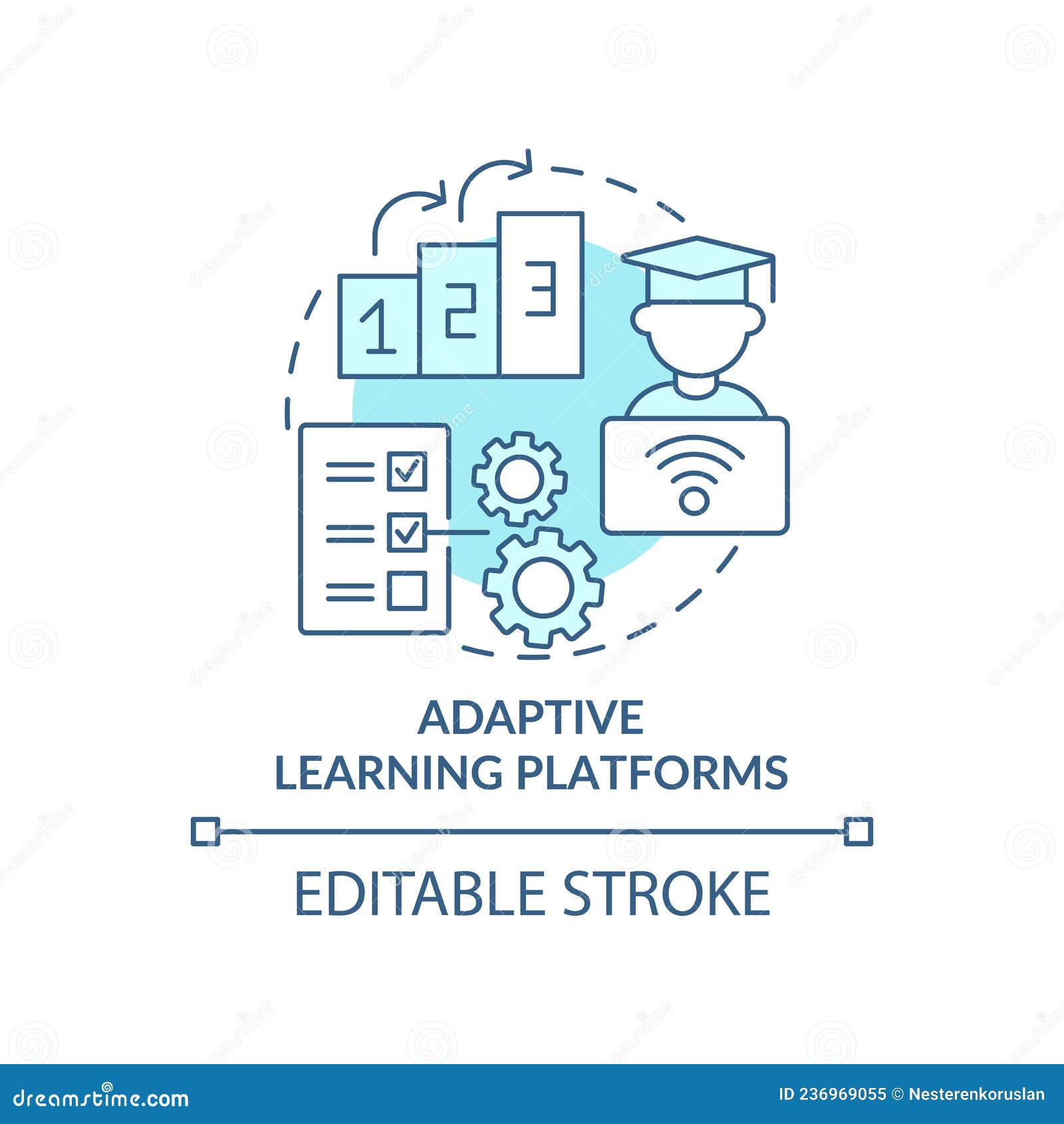 Adaptive Teaching Icon. Monochrome Sign From Creative Learning ...