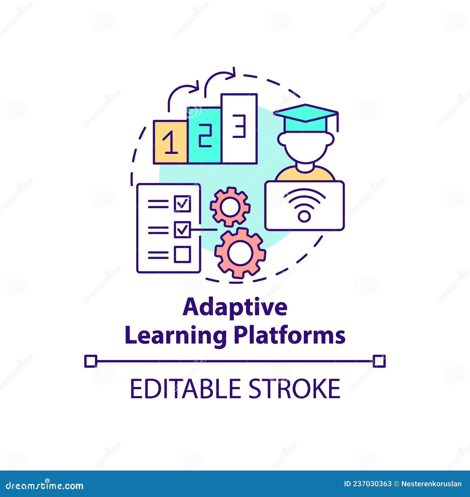 Adaptive Teaching Icon. Monochrome Sign From Creative Learning ...