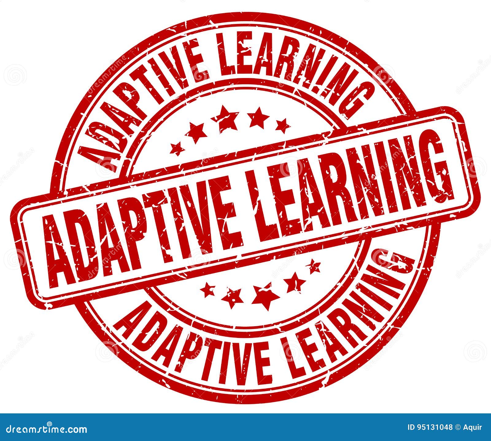 Adaptive Learning Red Stamp Stock Vector - Illustration of learning ...