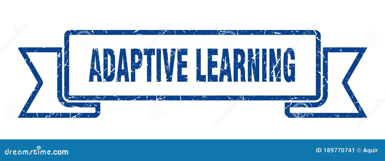 Adaptive Learning Ribbon. Adaptive Learning Grunge Band Sign Stock ...