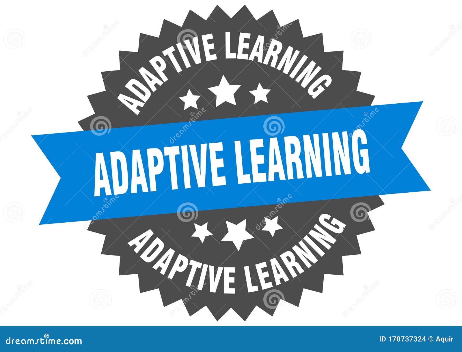 Adaptive Learning Sign. Adaptive Learning Circular Band Label. Adaptive ...