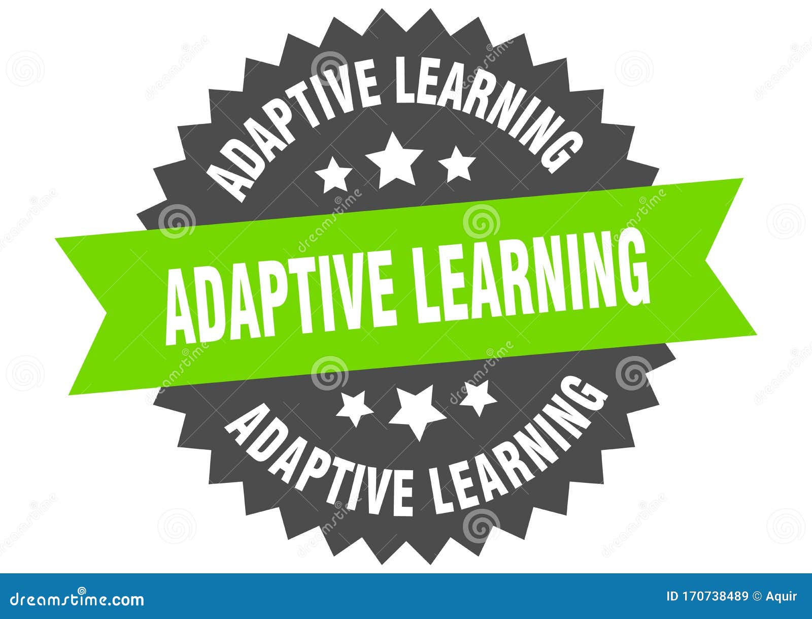 Adaptive Learning Sign. Adaptive Learning Circular Band Label. Adaptive ...