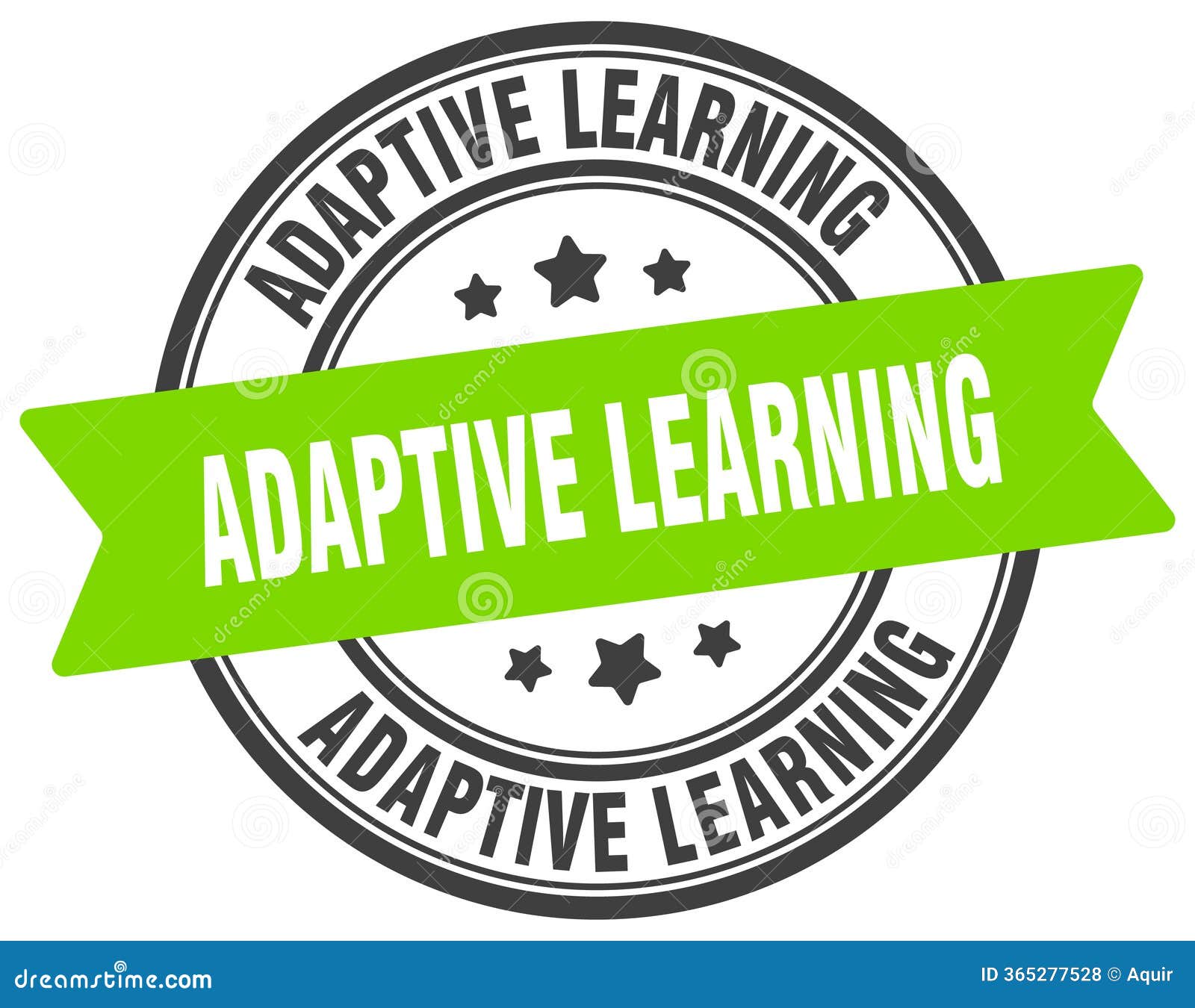 Adaptive Learning Banner Template. Adaptive Learning Ribbon Label ...