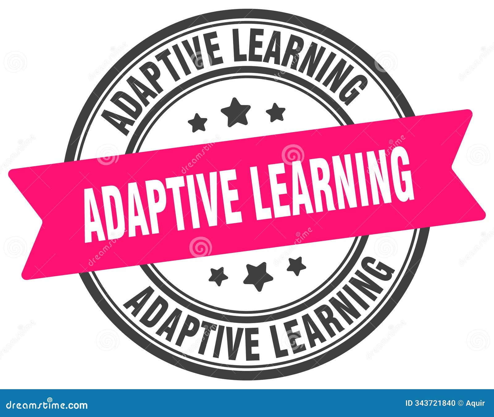 Adaptive Learning Banner Template. Adaptive Learning Ribbon Label ...