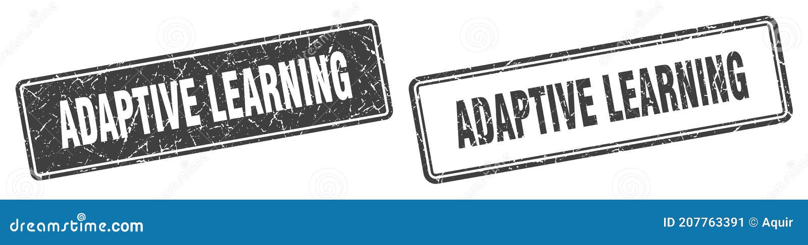 Adaptive Learning Stamp Set. Adaptive Learning Square Grunge Sign Stock ...
