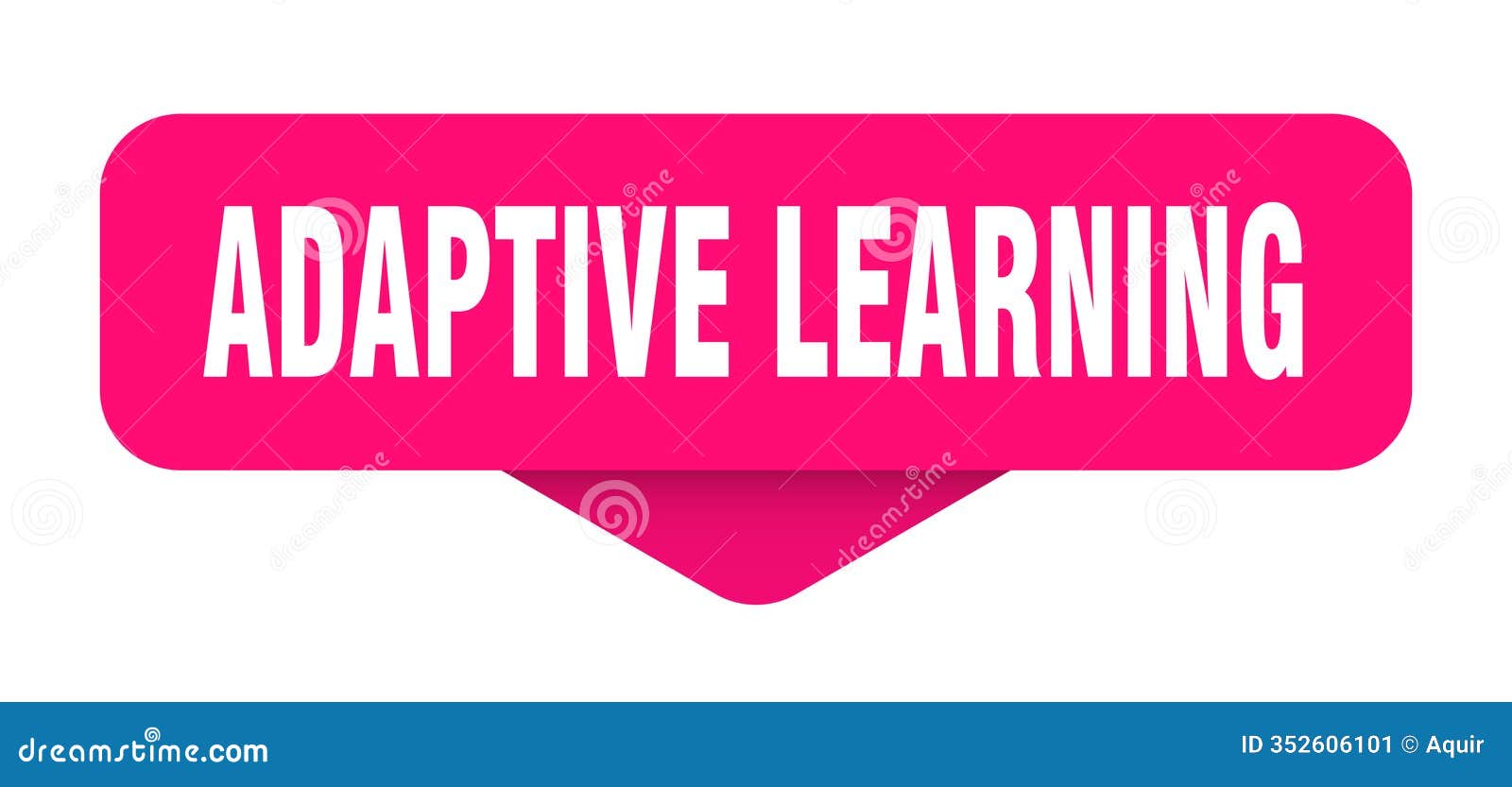 Adaptive Learning Sticker. Adaptive Learning Sign on Transparent ...