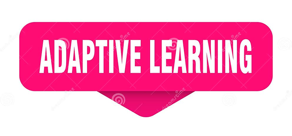 Adaptive Learning Sticker. Adaptive Learning Sign on Transparent ...