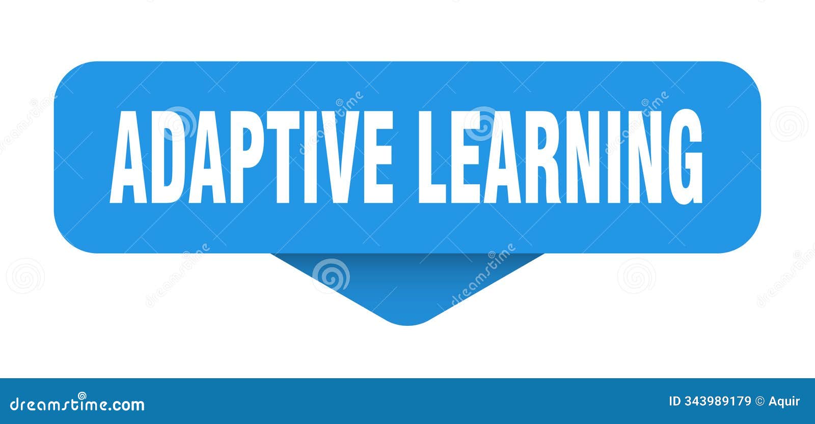 Adaptive Learning Banner Template. Adaptive Learning Ribbon Label ...