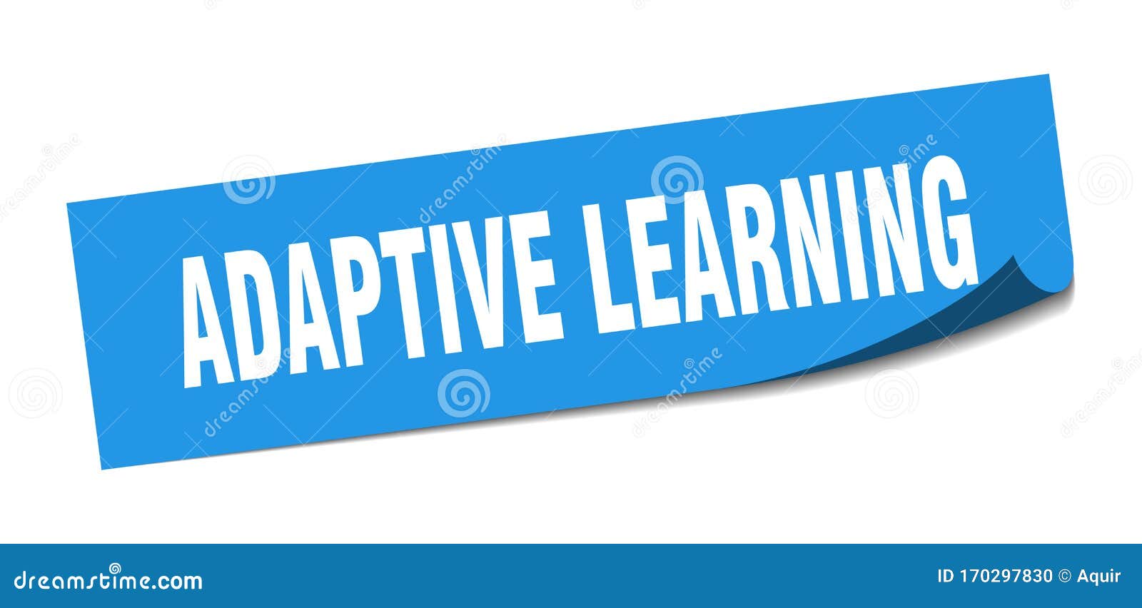 Adaptive Learning Sticker. Adaptive Learning Square Sign Stock Vector ...