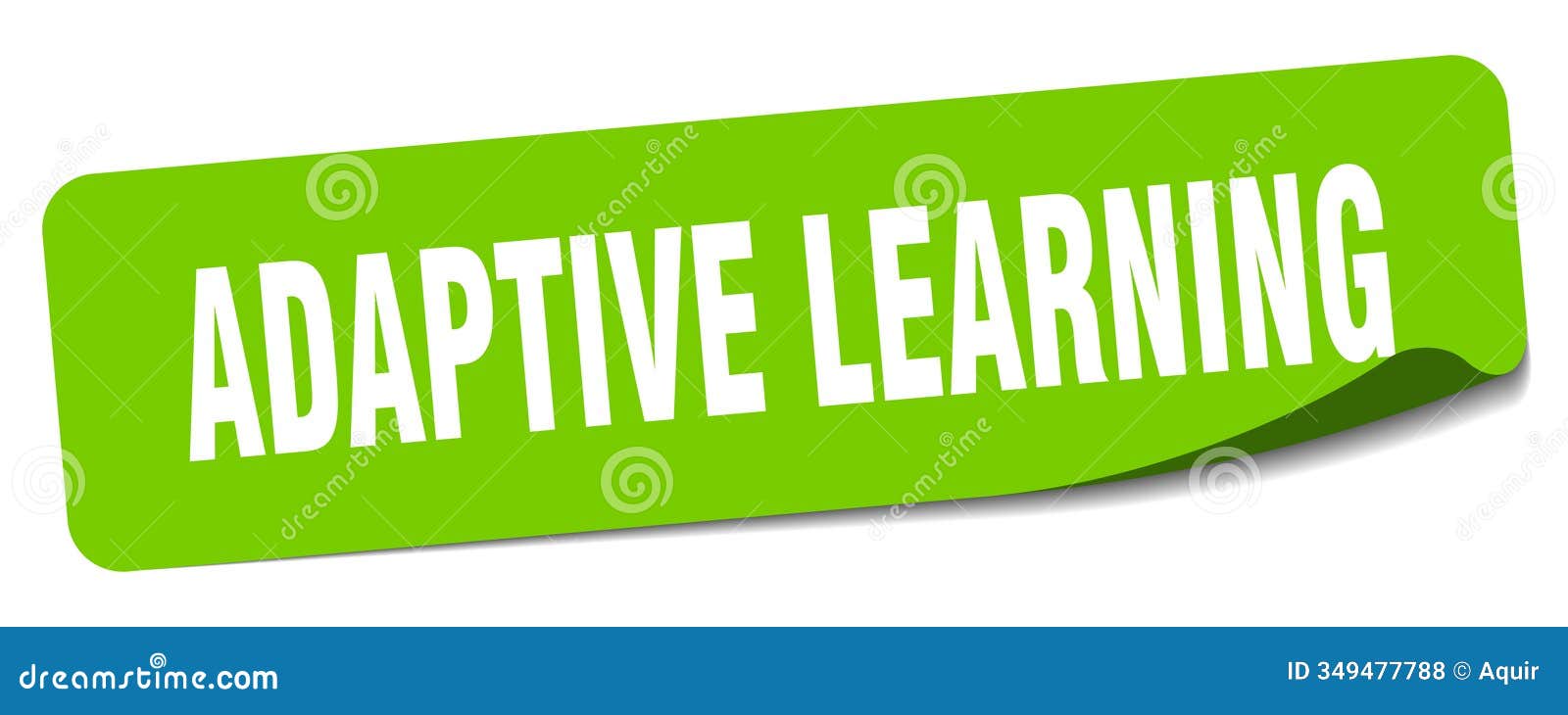 Adaptive Learning Banner Template. Adaptive Learning Ribbon Label ...