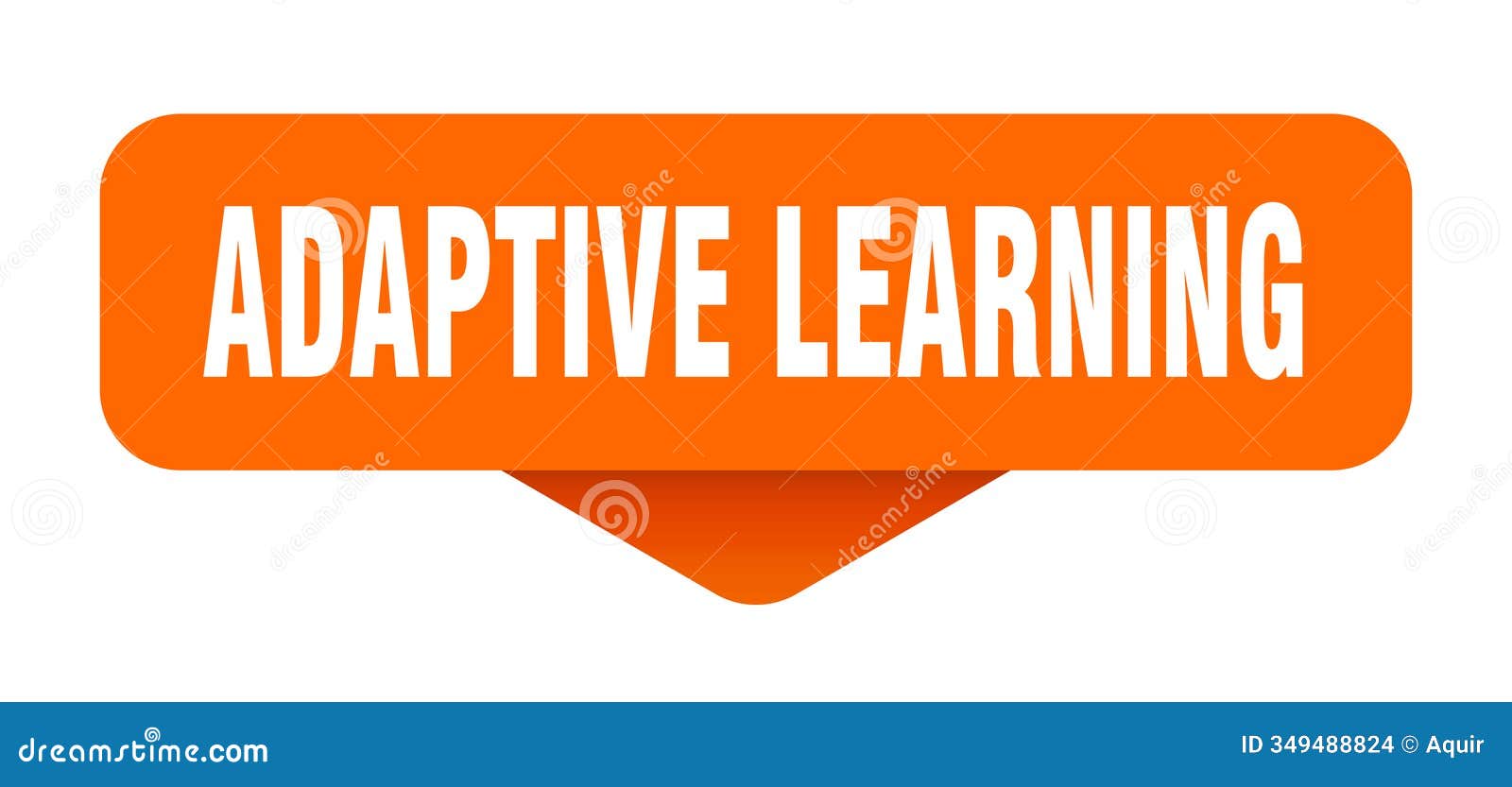 Adaptive Learning Sticker. Adaptive Learning Sign on Transparent ...