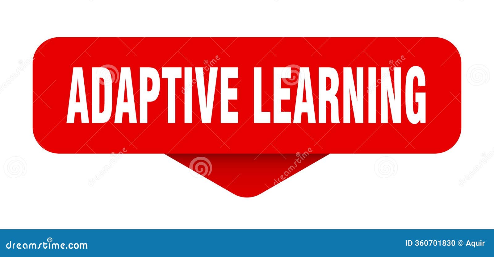 Adaptive Learning Banner Template. Adaptive Learning Ribbon Label ...