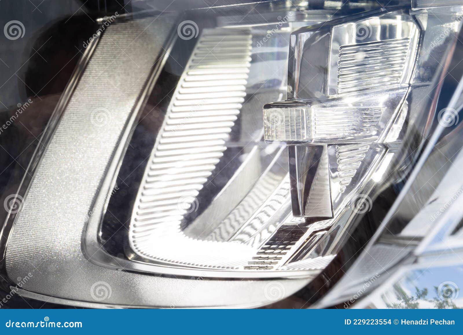Adaptive Low Beam for Passenger Cars with LED. Modern Technology, Close ...