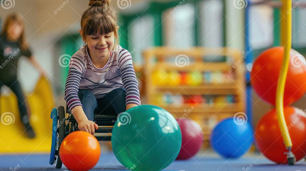 Adaptive Physical Education for Students Stock Illustration ...
