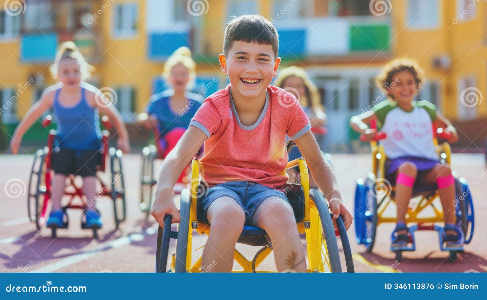Adaptive Physical Education for Students Stock Illustration ...