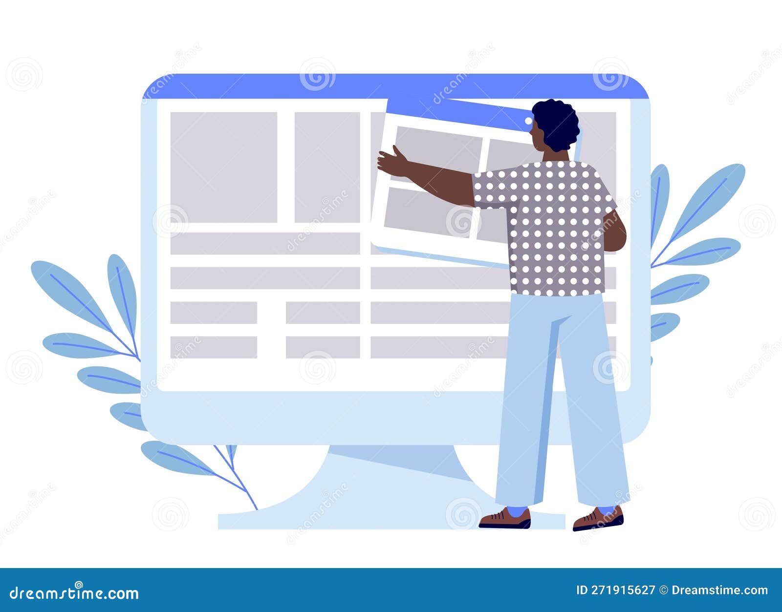 Adaptive Programming Concept Stock Vector - Illustration of computer ...