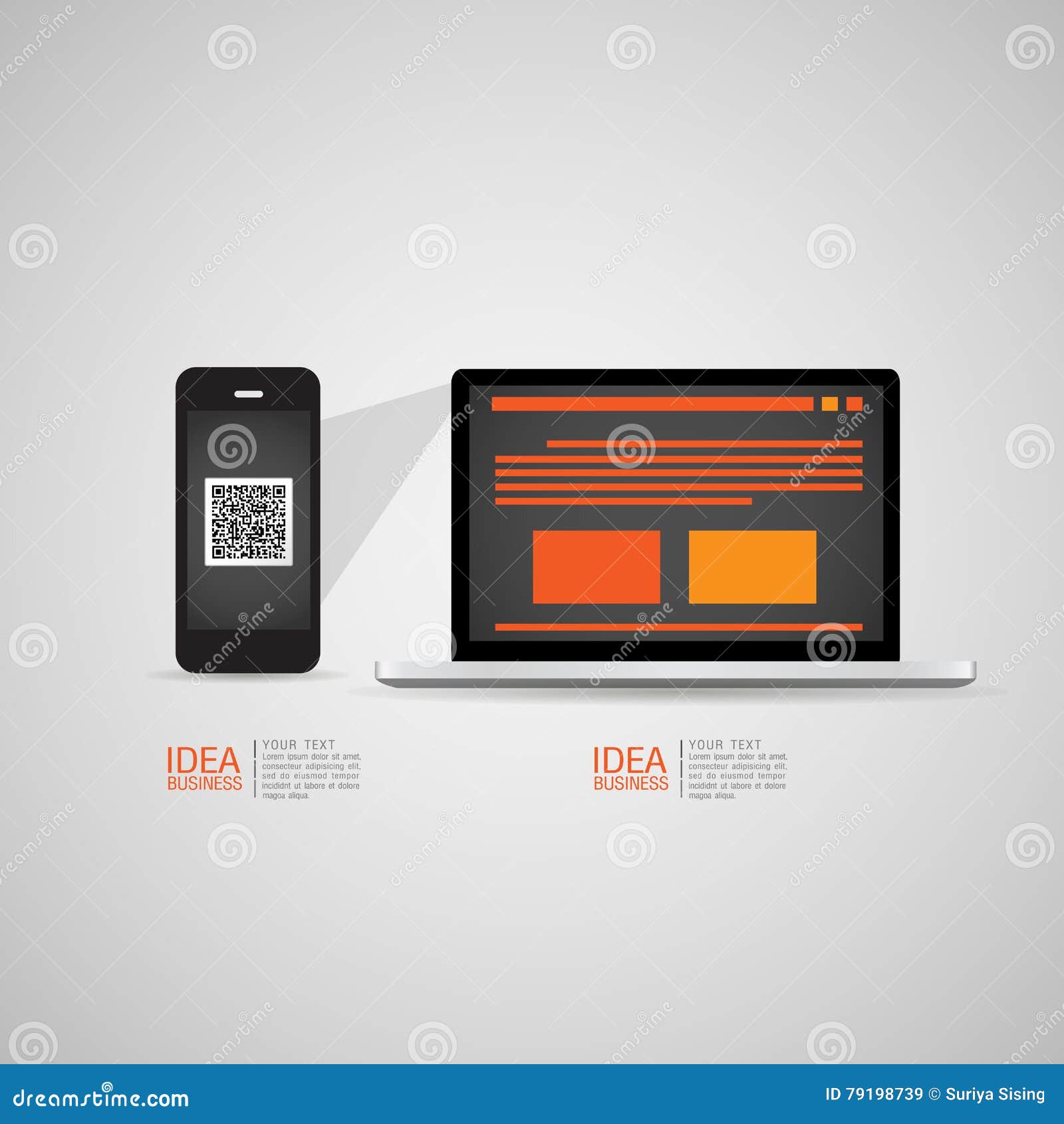 Adaptive and Responsive Web Design Icon Set Stock Vector - Illustration ...