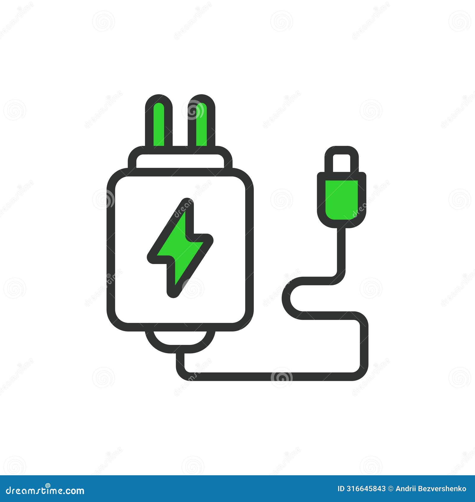 Adaptor, in Line Design, Green. Adapter, Plug, Socket, Connector, Power ...