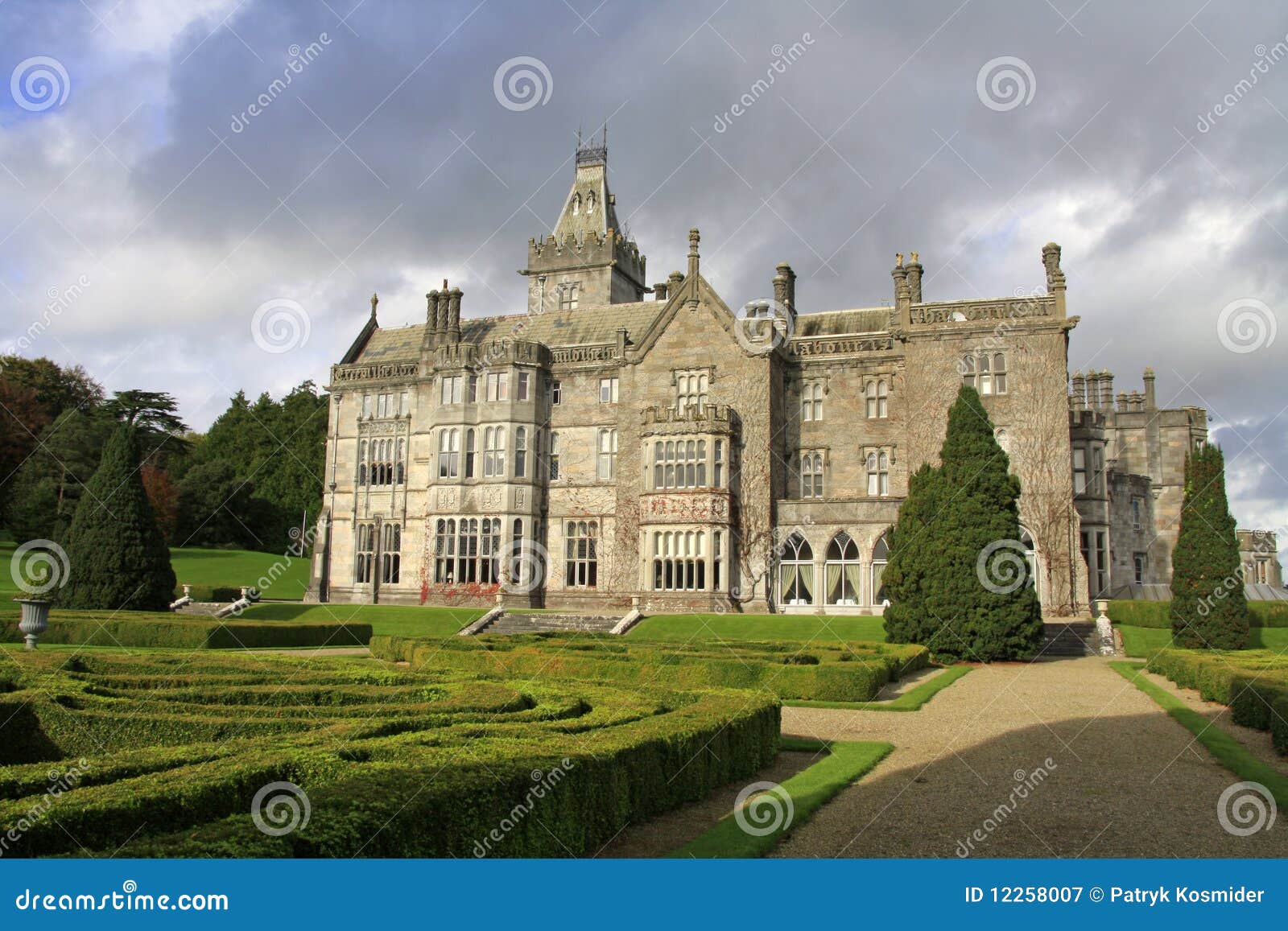Adare castle stock image. Image of built, history, cross - 12258007