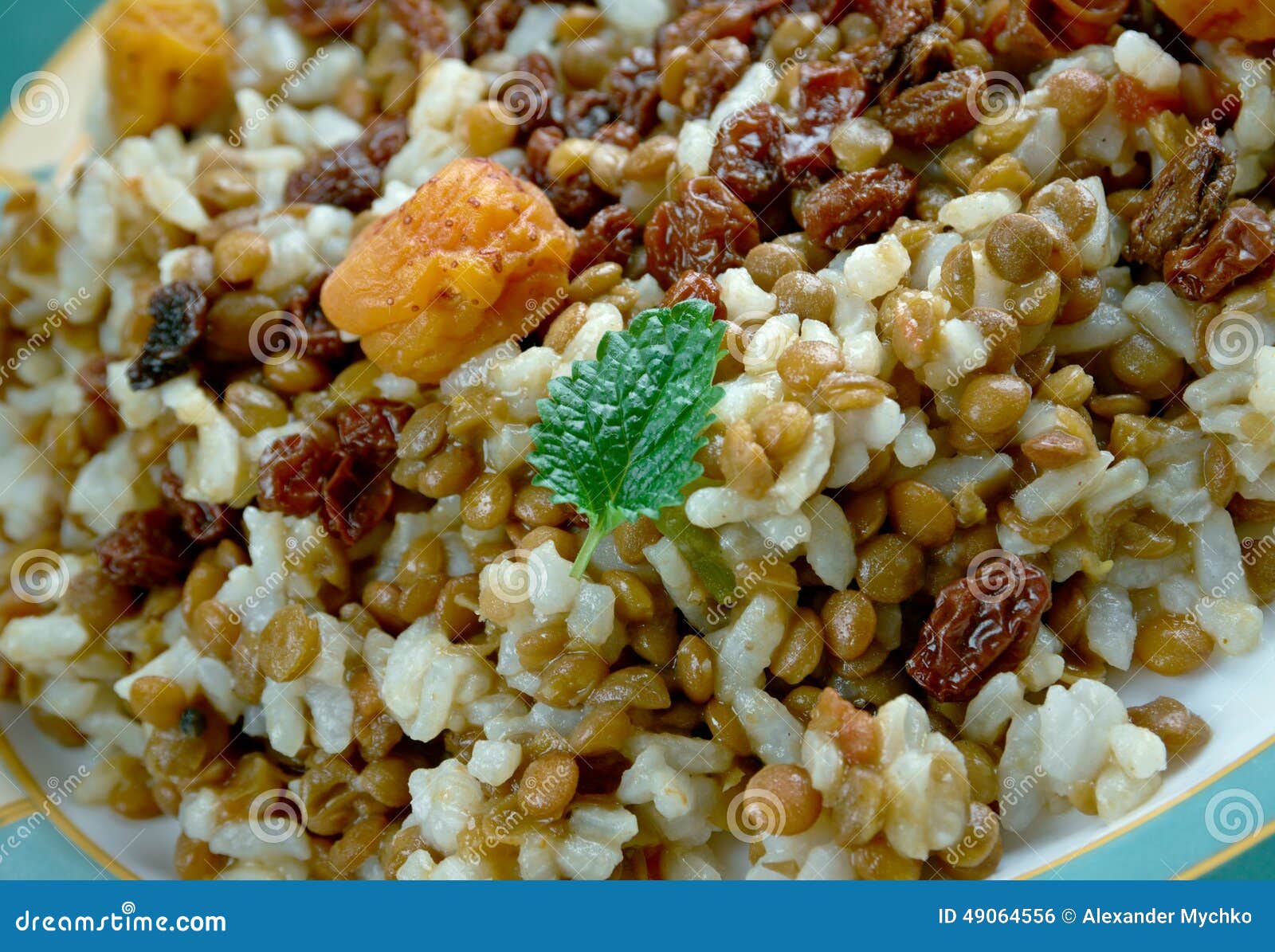 Adas Polow stockfoto. Bild von reis, rosinen, orange - 49064556