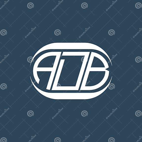 ADB Abstract Monogram Logo Design. ADB Monogram Unique Modern Flat ...