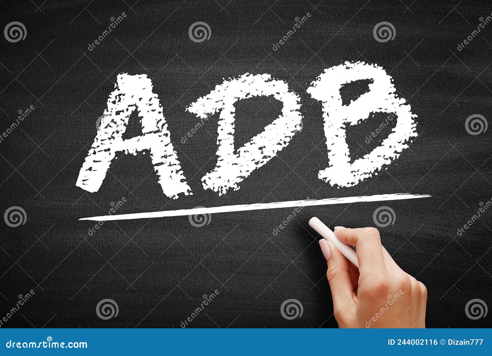ADB - Asian Development Bank Acronym, Business Concept on Blackboard ...