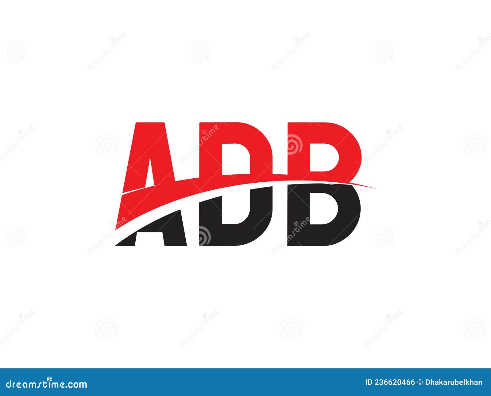 ADB Letter Initial Logo Design Vector Illustration Stock Vector ...