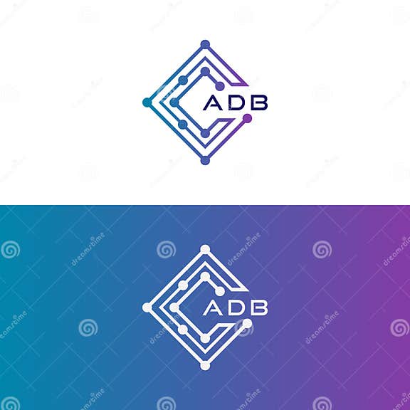Adb Tech Initial Logo Design Icon for Technology, Digital, Tech ...