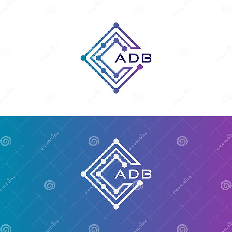 Adb Tech Initial Logo Design Icon for Technology, Digital, Tech ...
