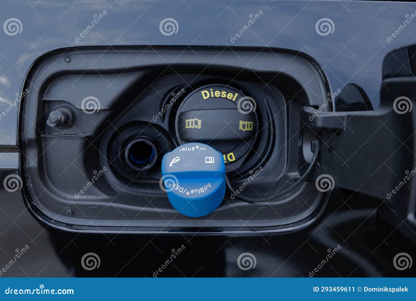 Adblue Fuel Infusion into the Car Stock Image - Image of feature ...