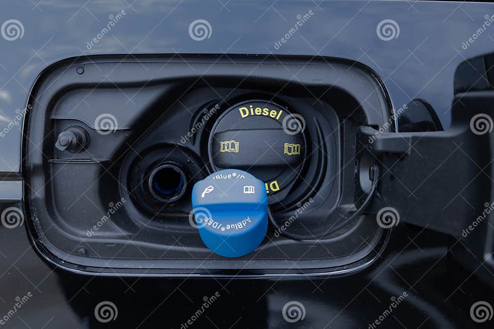Adblue Fuel Infusion into the Car Stock Image - Image of feature ...
