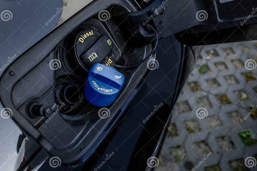 Adblue Fuel Infusion into the Car Stock Image - Image of summer, faucet ...