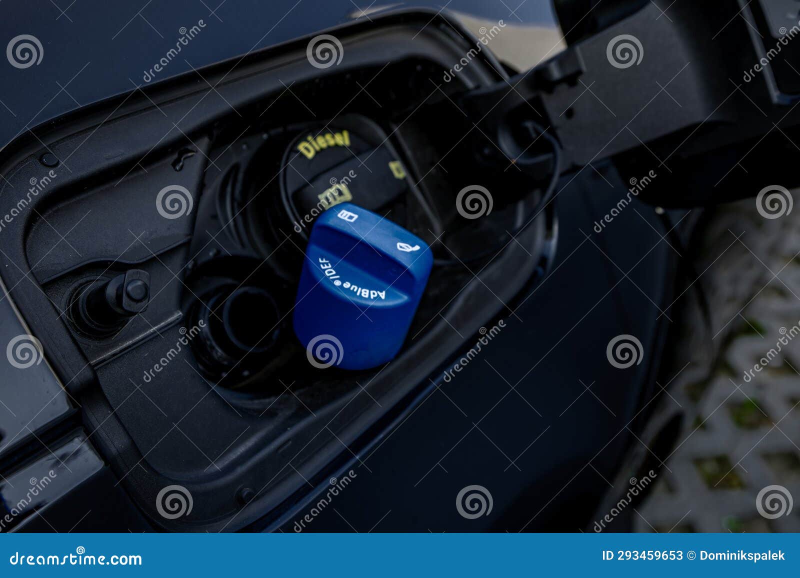 Adblue Fuel Infusion into the Car Stock Image - Image of adblue, grass ...