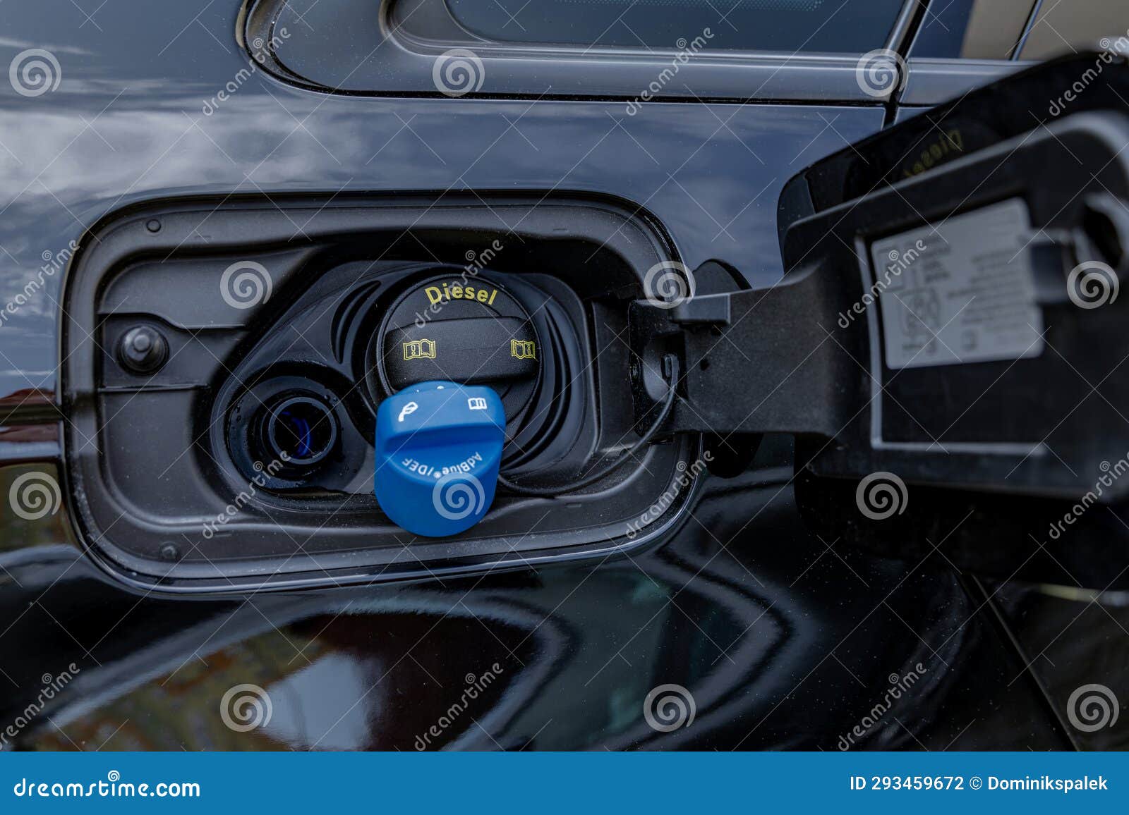 Adblue Fuel Infusion into the Car Stock Photo - Image of water ...
