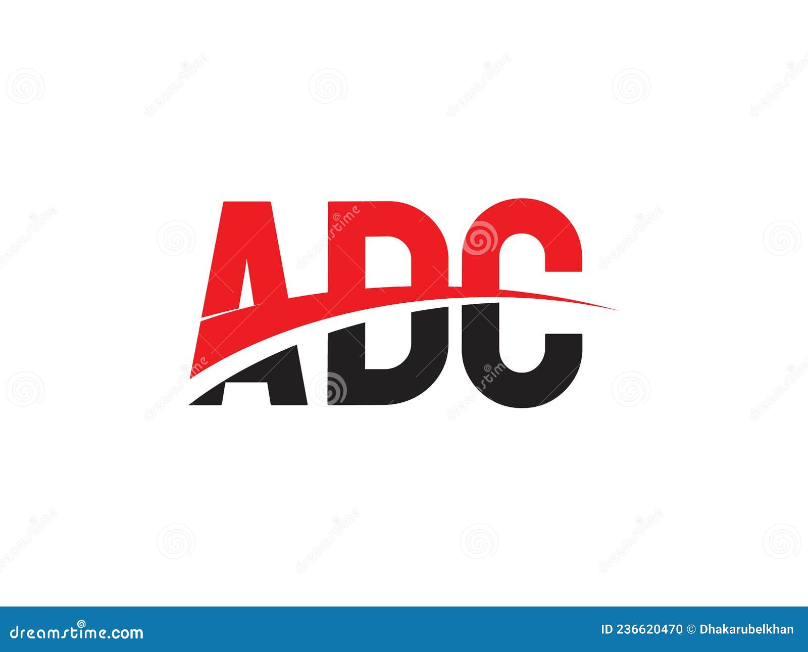 ADC Letter Initial Logo Design Vector Illustration Stock Vector ...