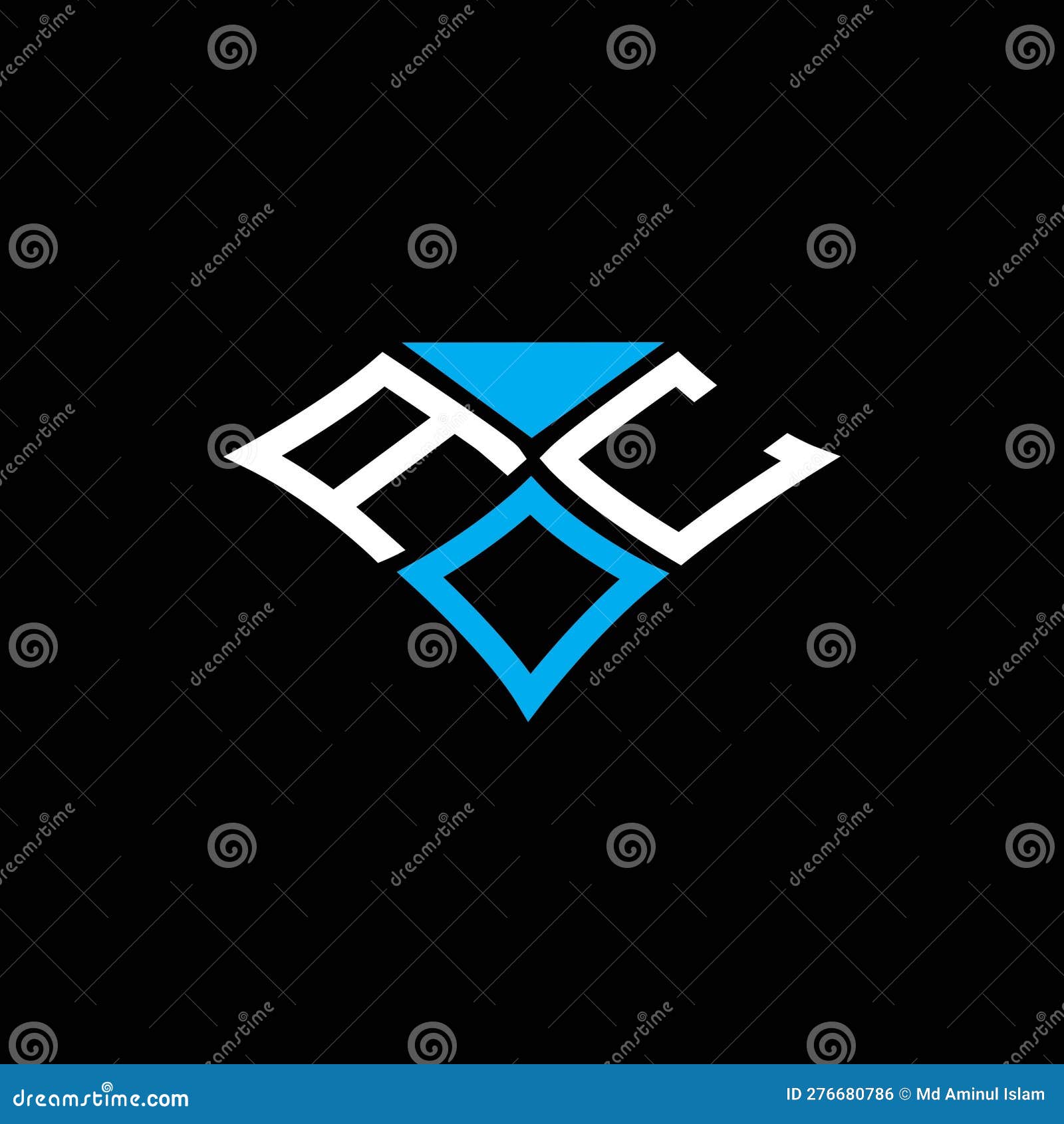 ADC Letter Logo Creative Design with Vector Graphic, Stock Vector ...