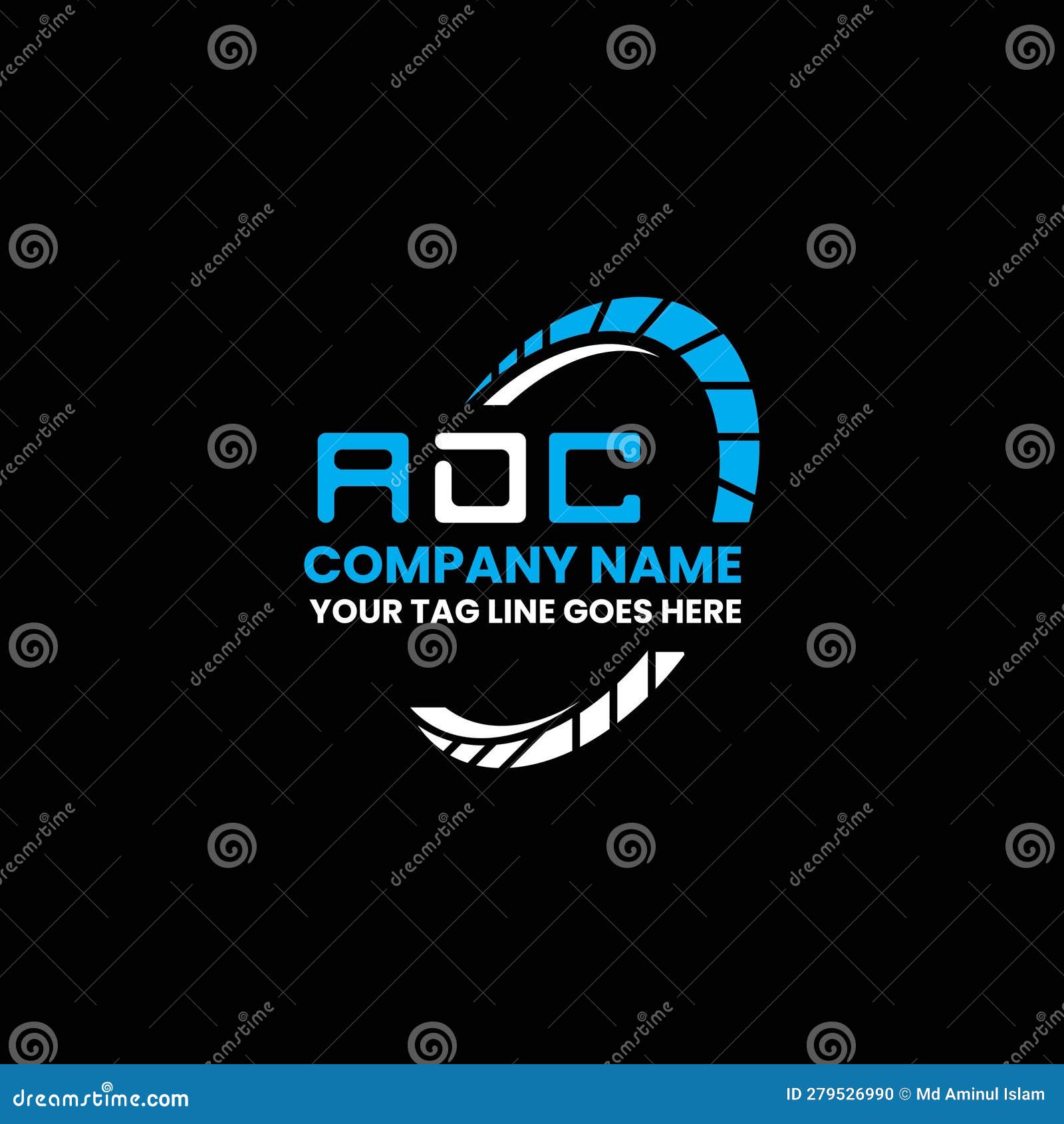 ADC Letter Logo Creative Design with Vector Graphic, ADC Stock Vector ...