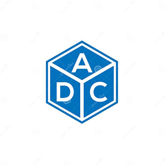 ADC Letter Logo Design on Black Background. ADC Creative Initials ...