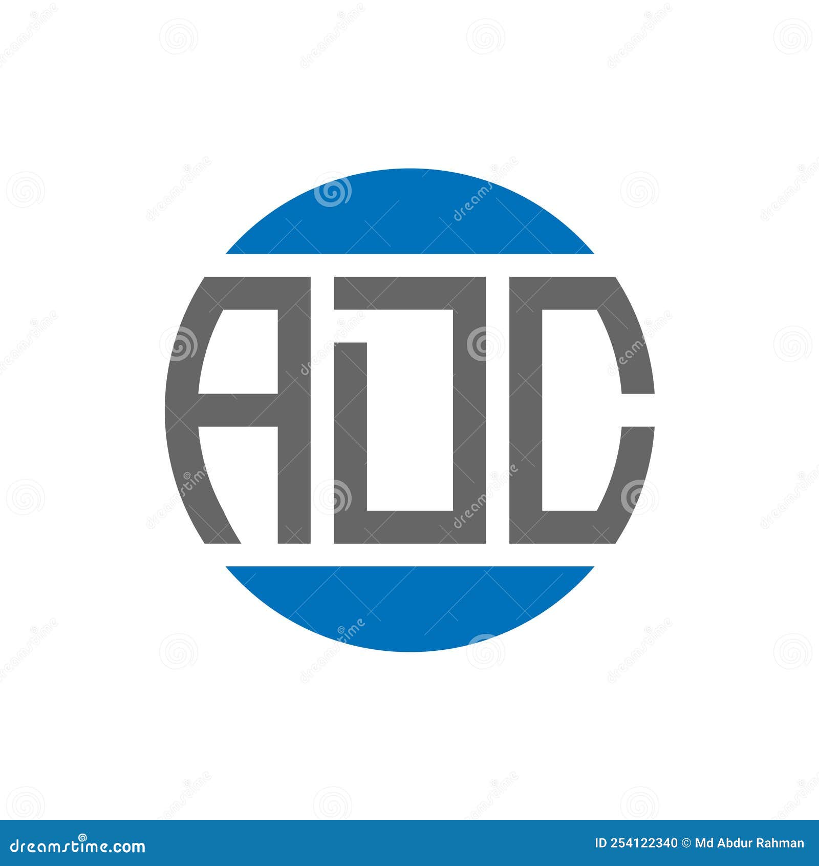 ADC Letter Logo Design On White Background. ADC Creative Initials ...