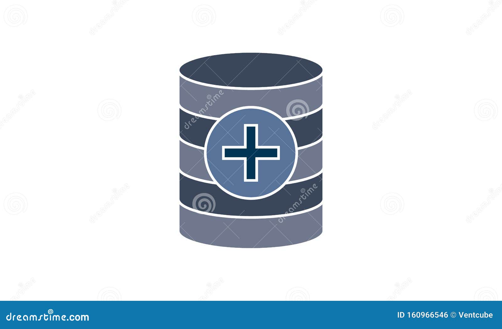 Add, Add Database, Create Database, New Database Icon Vector Illustration Flat Style Graphical ...