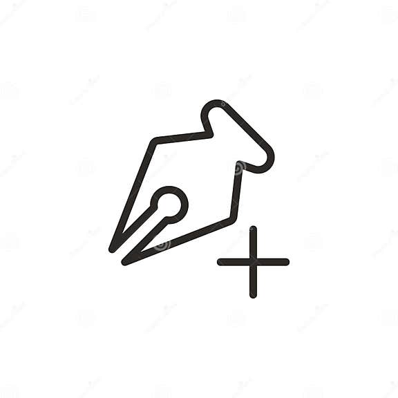 Add Anchor Pen Vector Icon Element Of Design Tool For Mobile Concept And Web Apps Vector