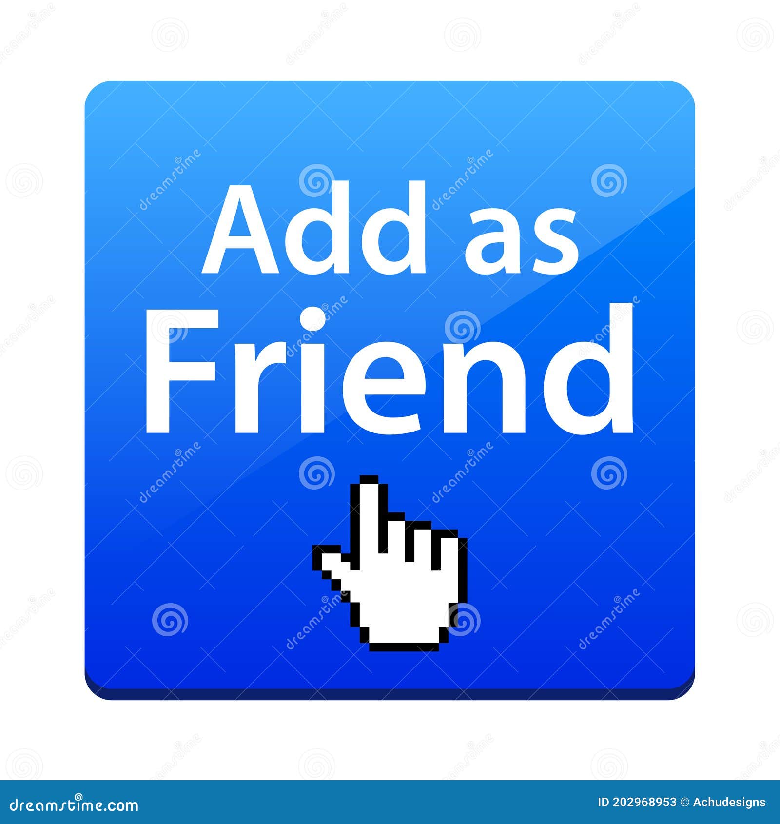 Add as friend button stock vector. Illustration of friend - 202968953