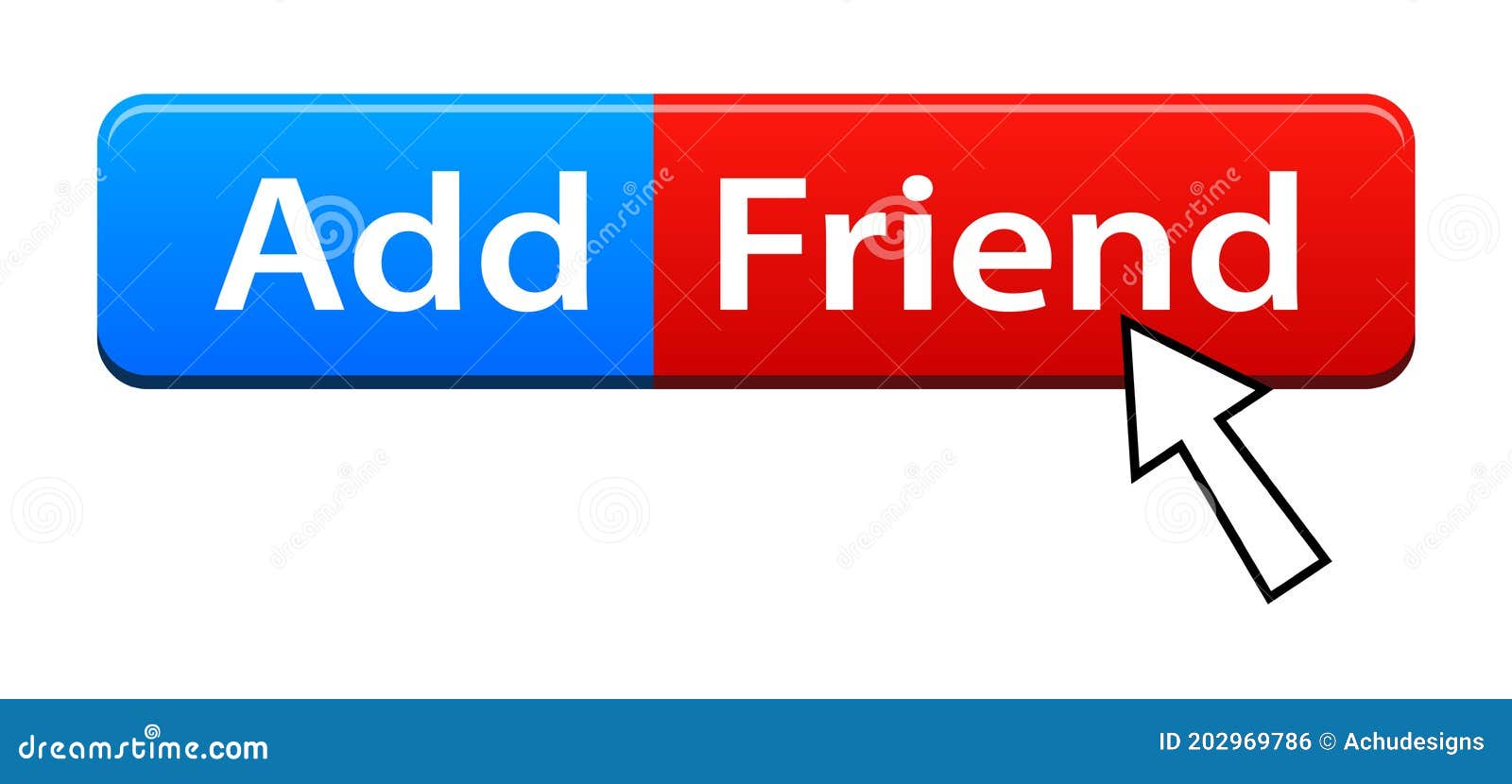 Add as friend button stock vector. Illustration of instagram - 202969786