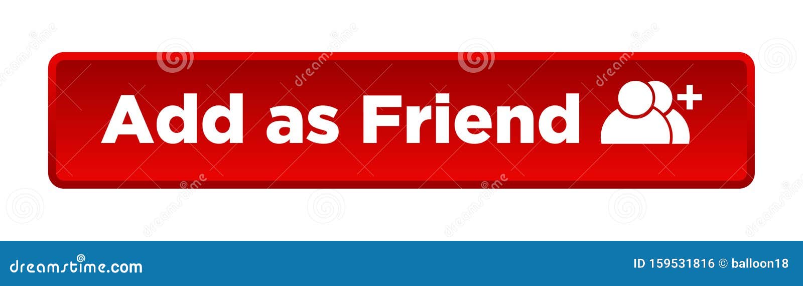 Add as friend button stock illustration. Illustration of friend - 159531816