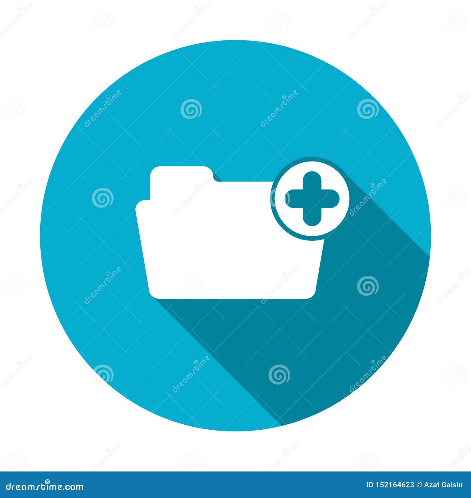 Add Attach Create Folder Make New Plus Icon. Vector Icon Stock Vector ...
