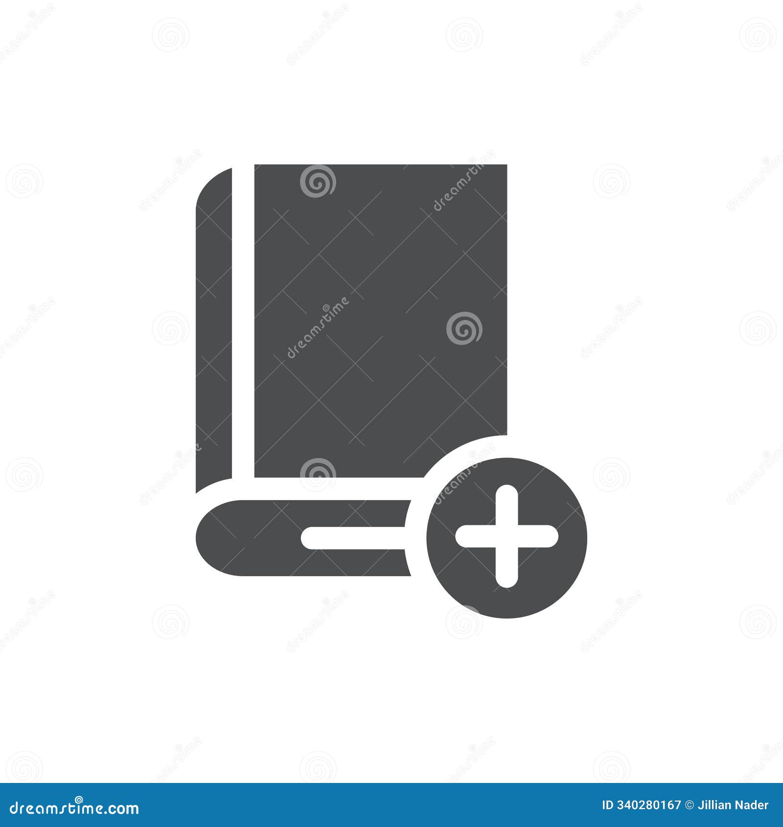 Add Book Icon Simple Vector Symbol Stock Vector - Illustration of study ...