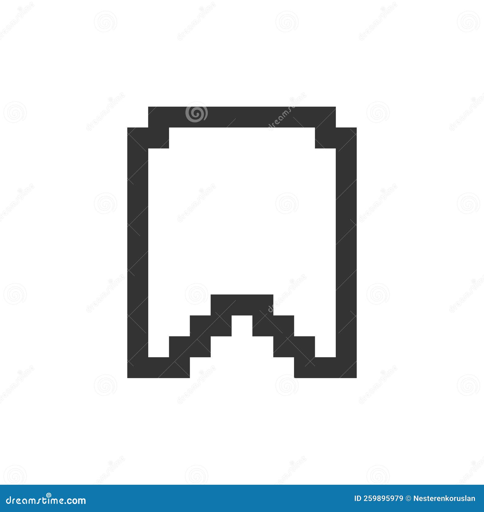 Add Bookmark Pixelated Ui Icon Stock Vector - Illustration of pixel, interface: 259895979