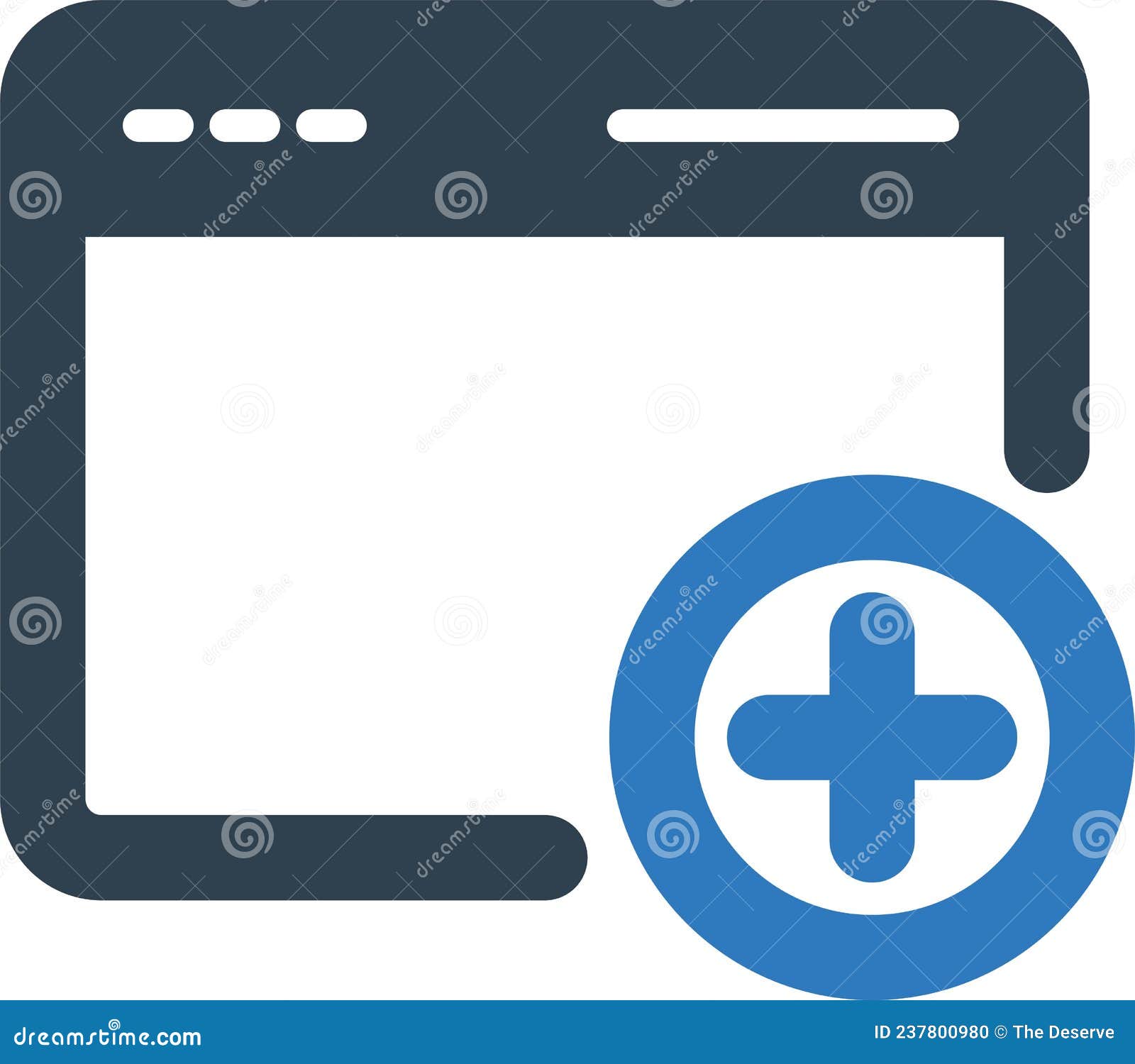 Add Browser Isolated Vector Icon Which Can Easily Modify or Edit Stock ...