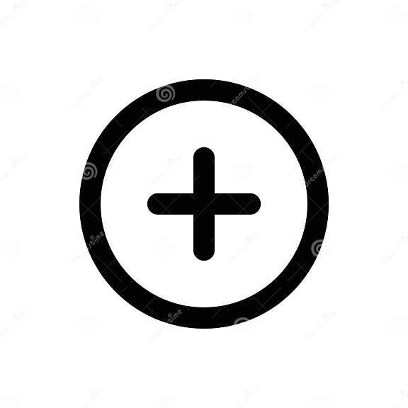 Add Button Icon Perfect for User Interface and Digital Design Stock ...